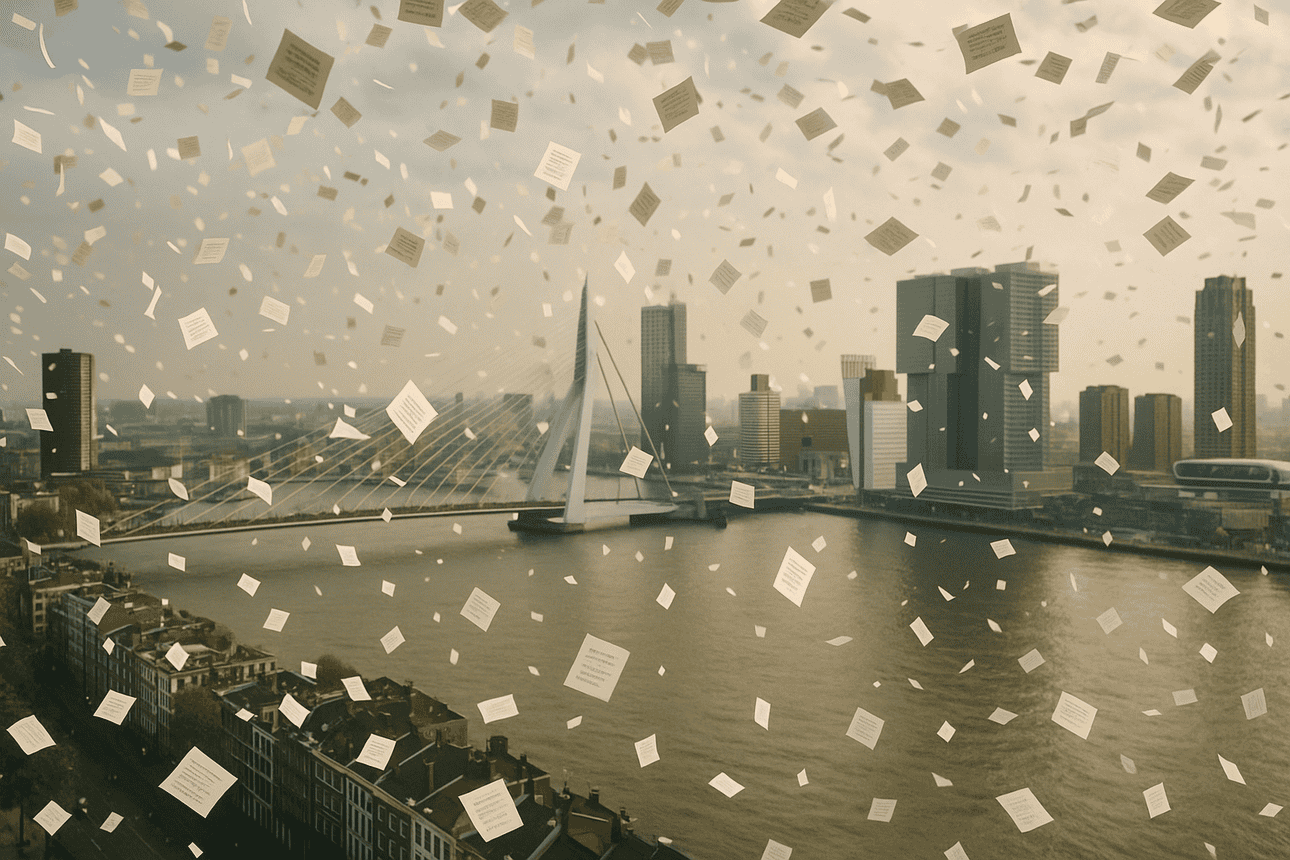 Bombing of Poems: 100,000 poems descend on Rotterdam - RotterdamStyle.com